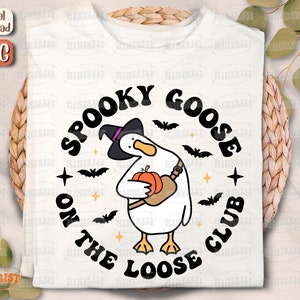 Spooky Goose PNG, Silly Goose on the Loose, Silly Goose, Trendy PNG, in ...