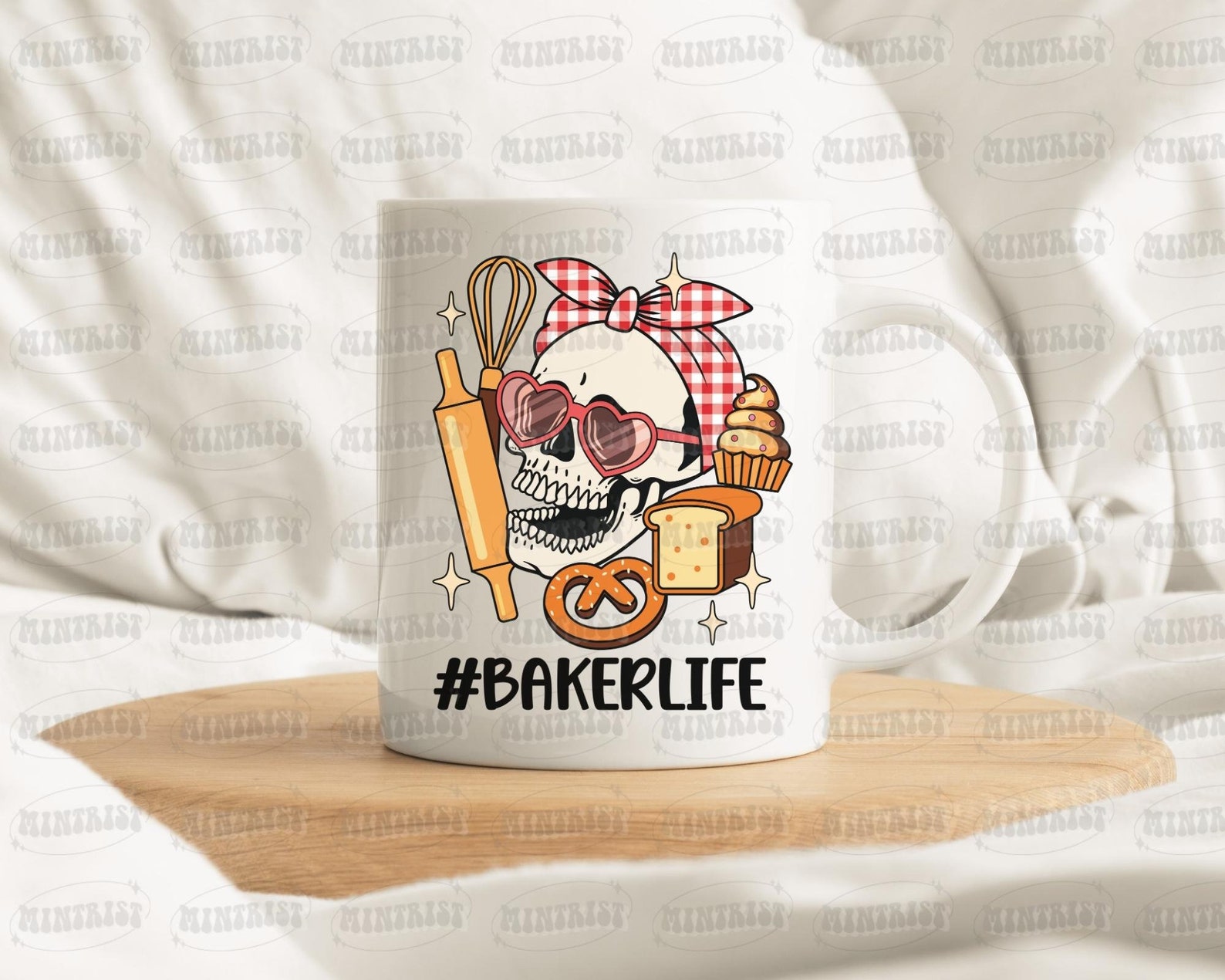 Baker Life Skeleton PNG Funny Bakery Maker Skull Digital - Etsy