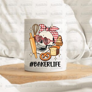 Baker Life Skeleton PNG, Funny Bakery Maker Skull, Digital Download ...