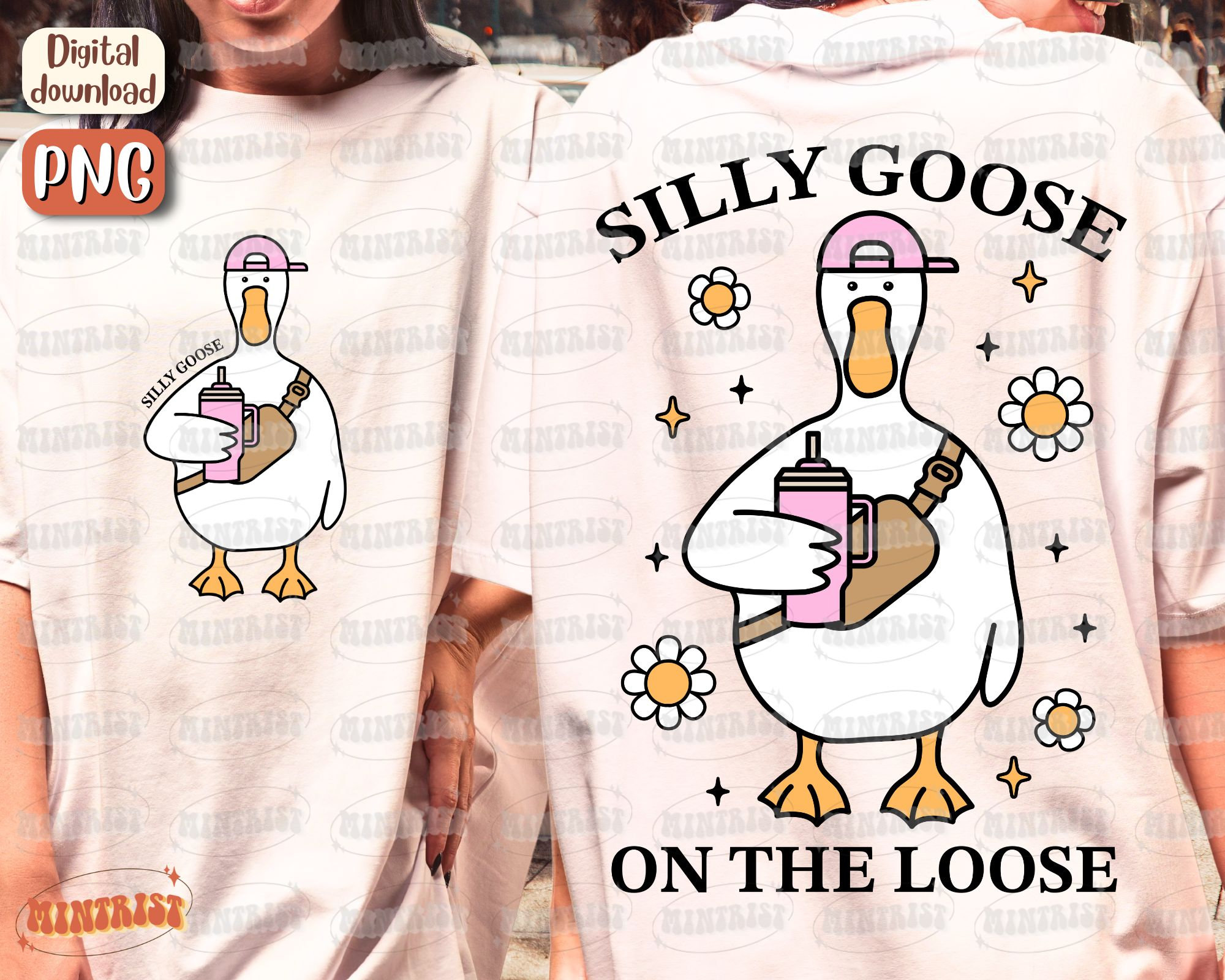 Silly Goose PNG, Silly Goose on the Loose, Trendy PNG, in My Silly ...