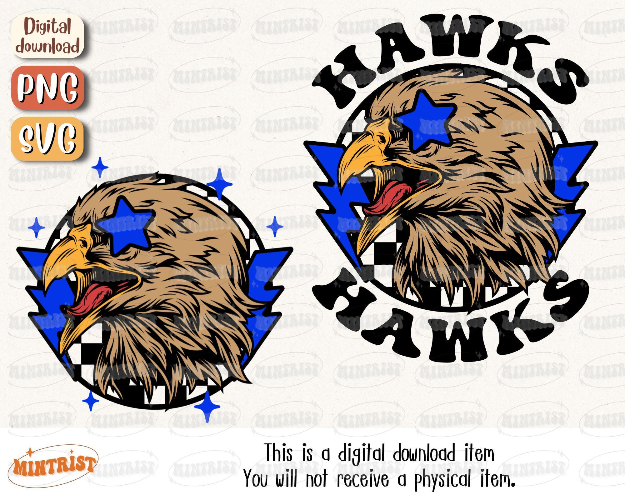 Hawks Mascot Svg, Hawks Svg, Hawks Football Svg, Hawks PNG, Hawks ...