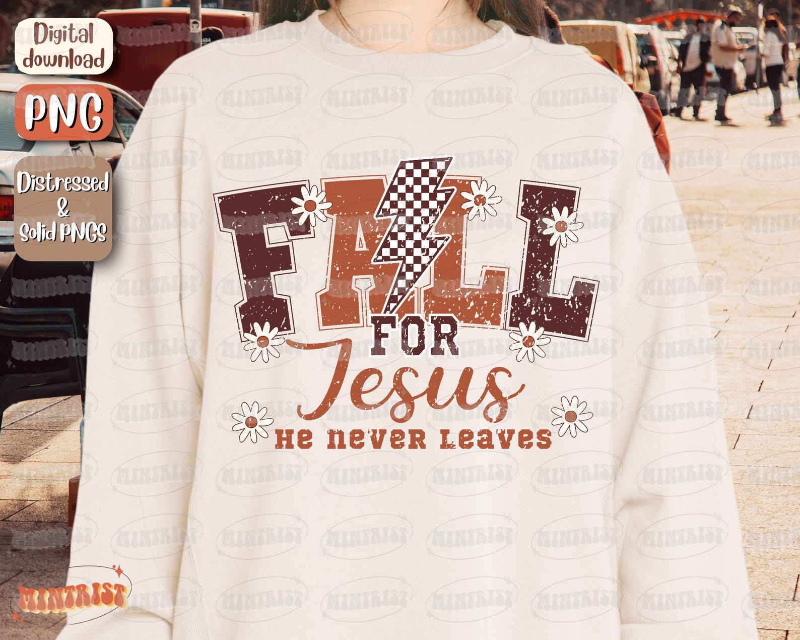 Fall for Jesus Png, Falling for Jesus Png, Autumn Season, Sublimation ...