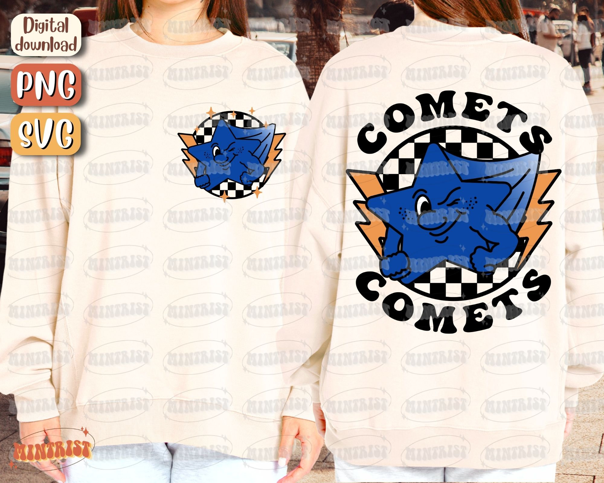 Comets Mascot Svg, Comets Svg, Star Mascot Png, Comets Football Png ...