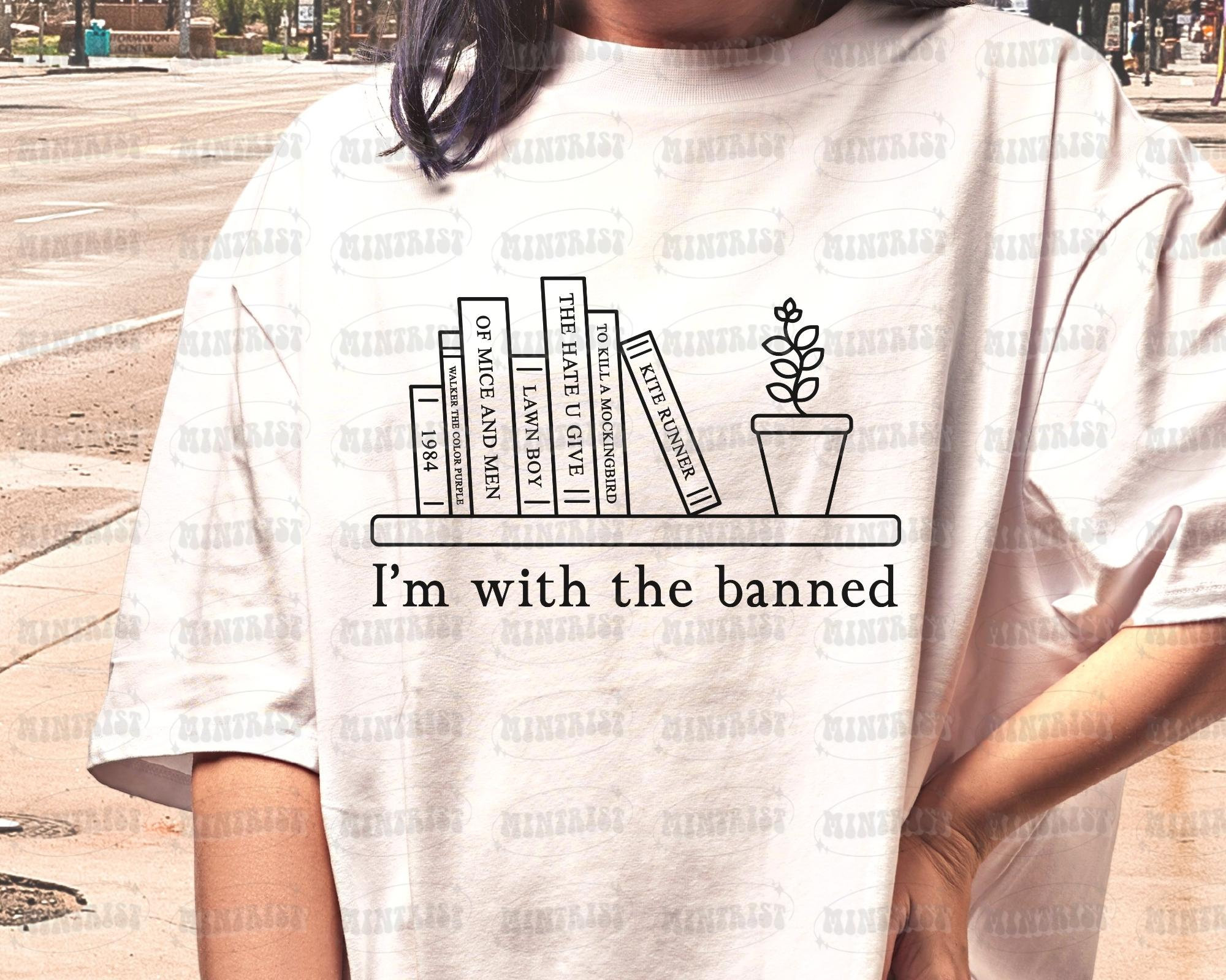 I'm With the Banned Svg, Book Quote, Booktrovert Digital Download ...