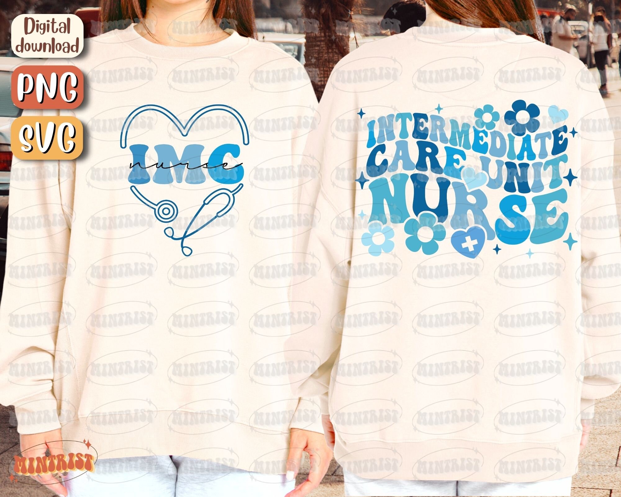 IMC Nurse Svg, Intermediate Care Unit Nurse, Nurse Png, Files for ...