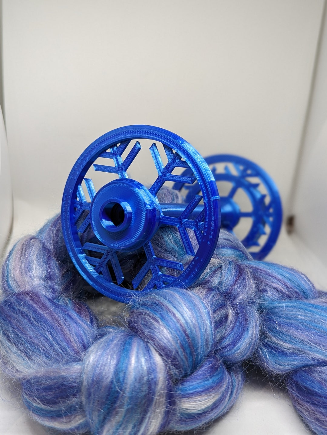 Snowflake Themed Bobbin for Spinning Wheels **any Wheel** - Etsy
