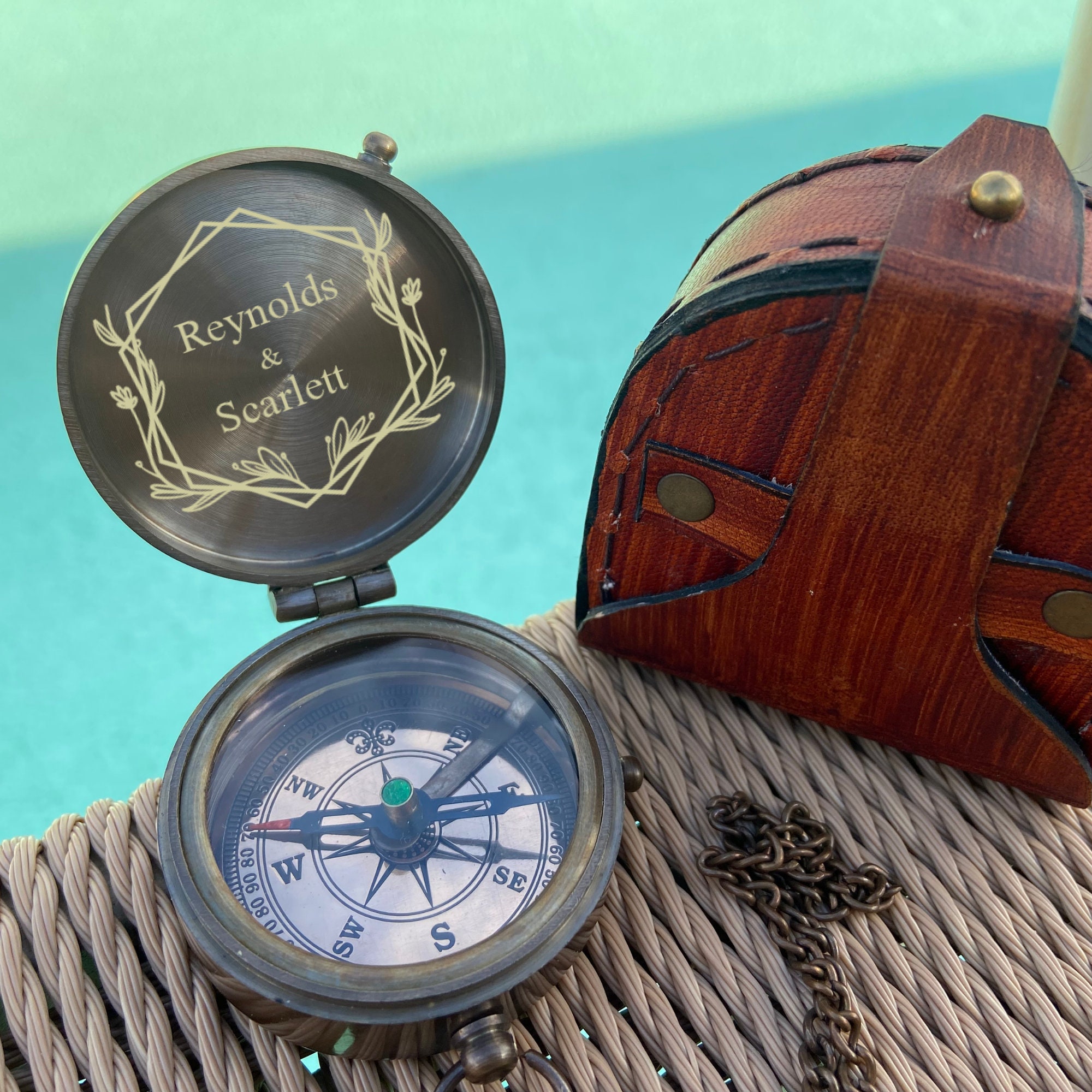 Baptism Compass, First Holy Communion Compass, Engraved Compass for ...