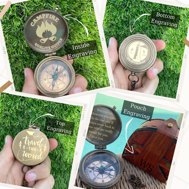 Baptism Compass, First Holy Communion Compass, Engraved Compass for ...