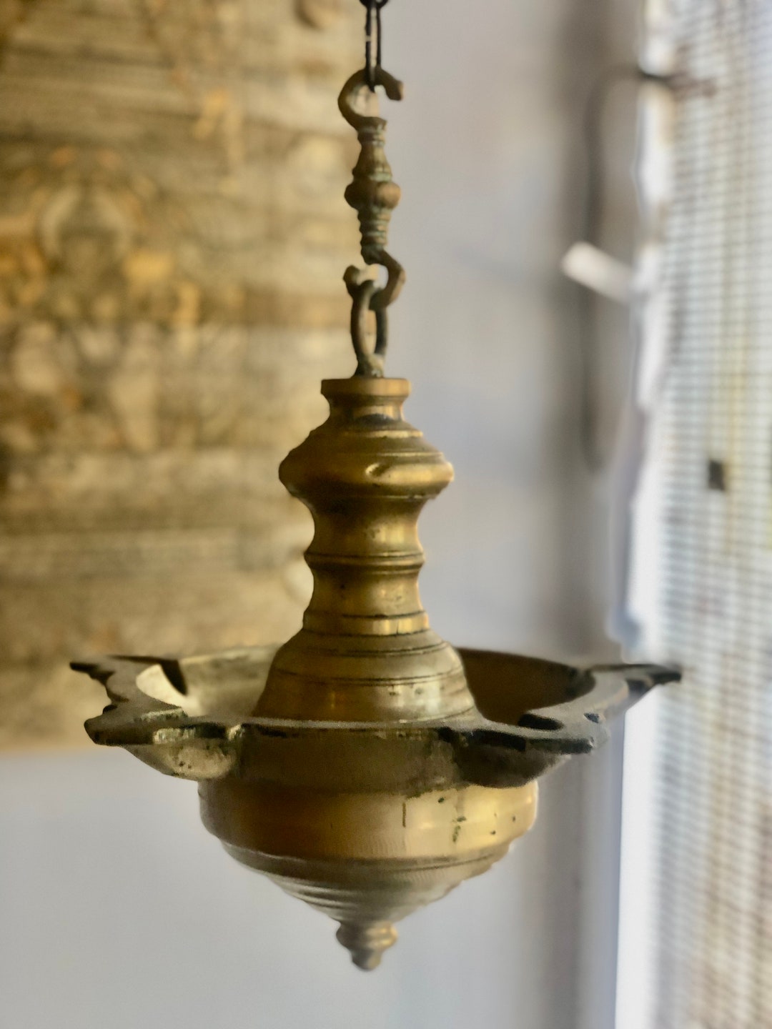 Antique Brass Hanging Lamps Antique Antique Brass Hanging Indian Oil Lamp