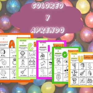 Worksheets to Learn the Vowels 5 Sheets T/8.5 X 11 in , Spanish for ...