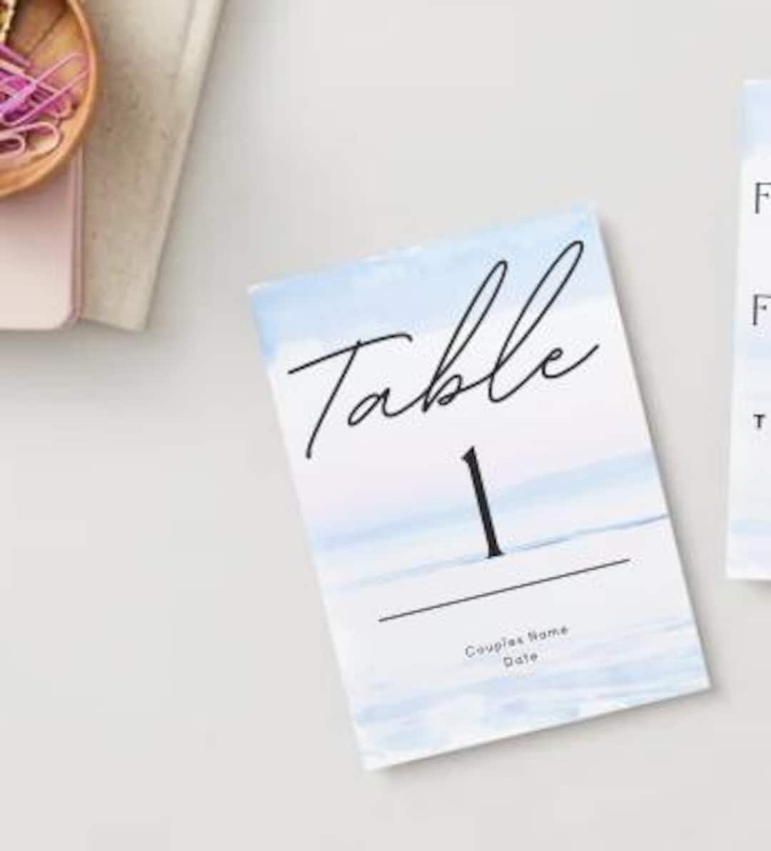 Custom Nautical Table Numbers – Printable Wedding Decor - Etsy