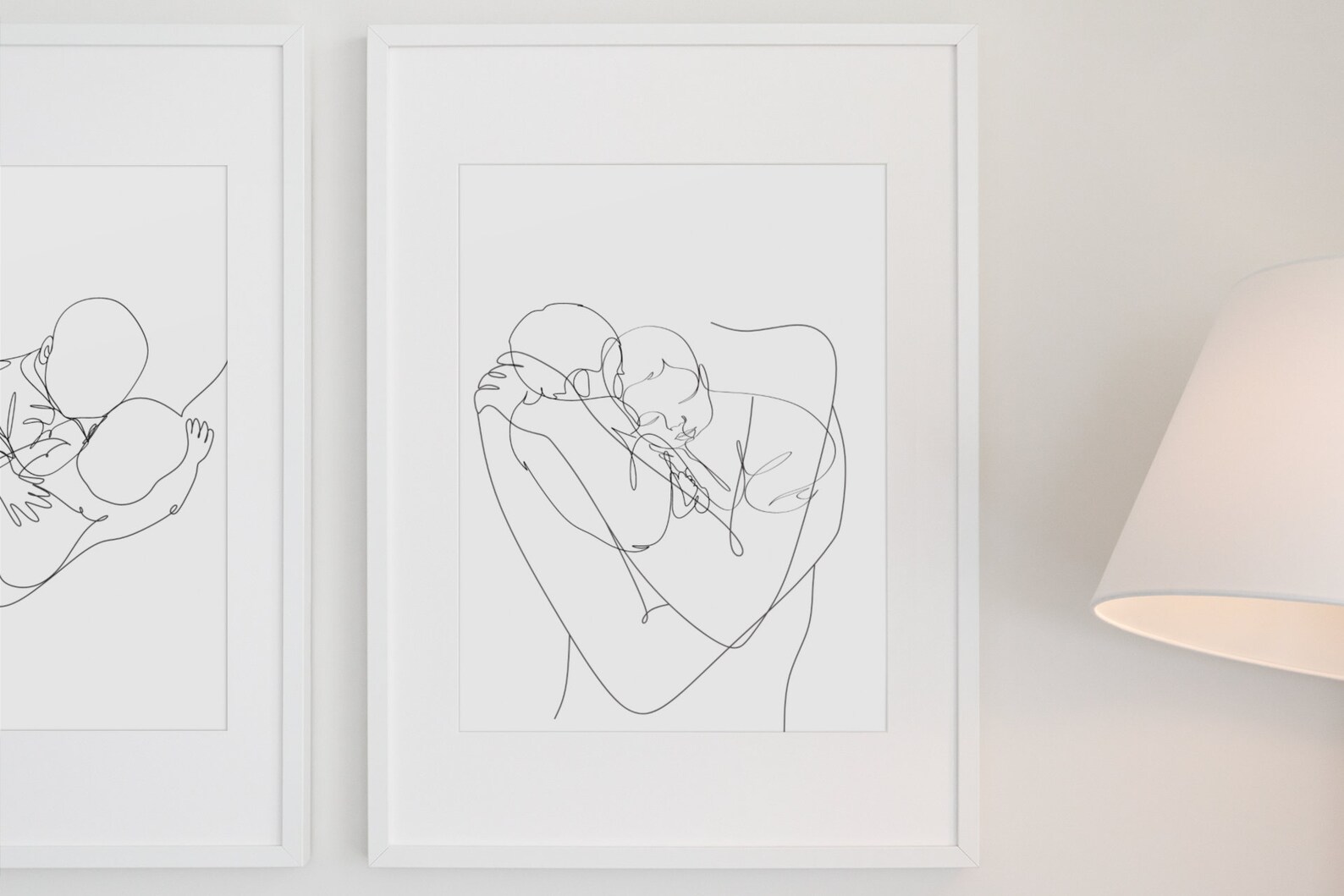 Double Trouble, Twin Babies Line Drawing, Nursery Prints, Baby Decor ...