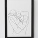 Double Trouble, Twin Babies Line Drawing, Nursery Prints, Baby Decor ...