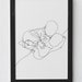 Double Trouble, Twin Babies Line Drawing, Nursery Prints, Baby Decor ...