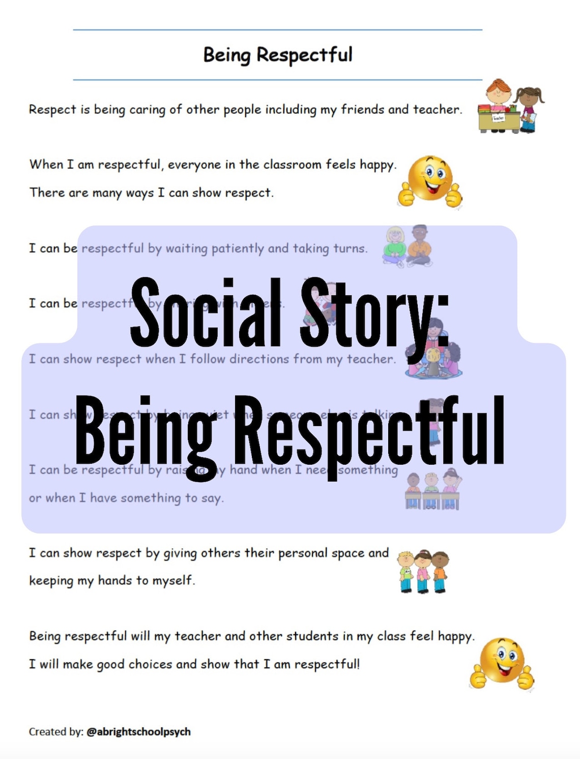 Instant Download, Social Stories, Social Stories for Autism, Teaching ...