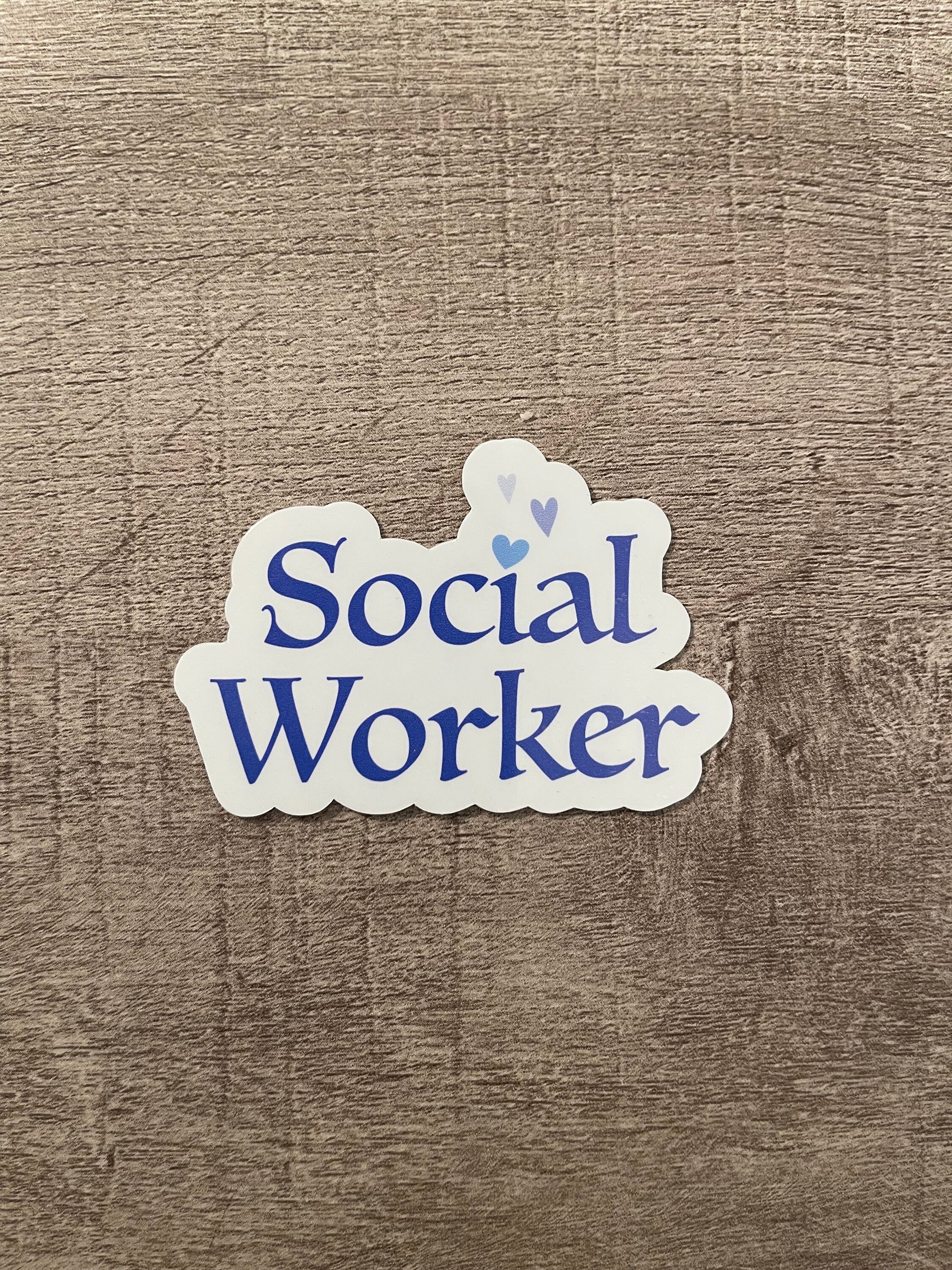 Social Worker Sticker, Waterproof Vinyl Decal - Etsy