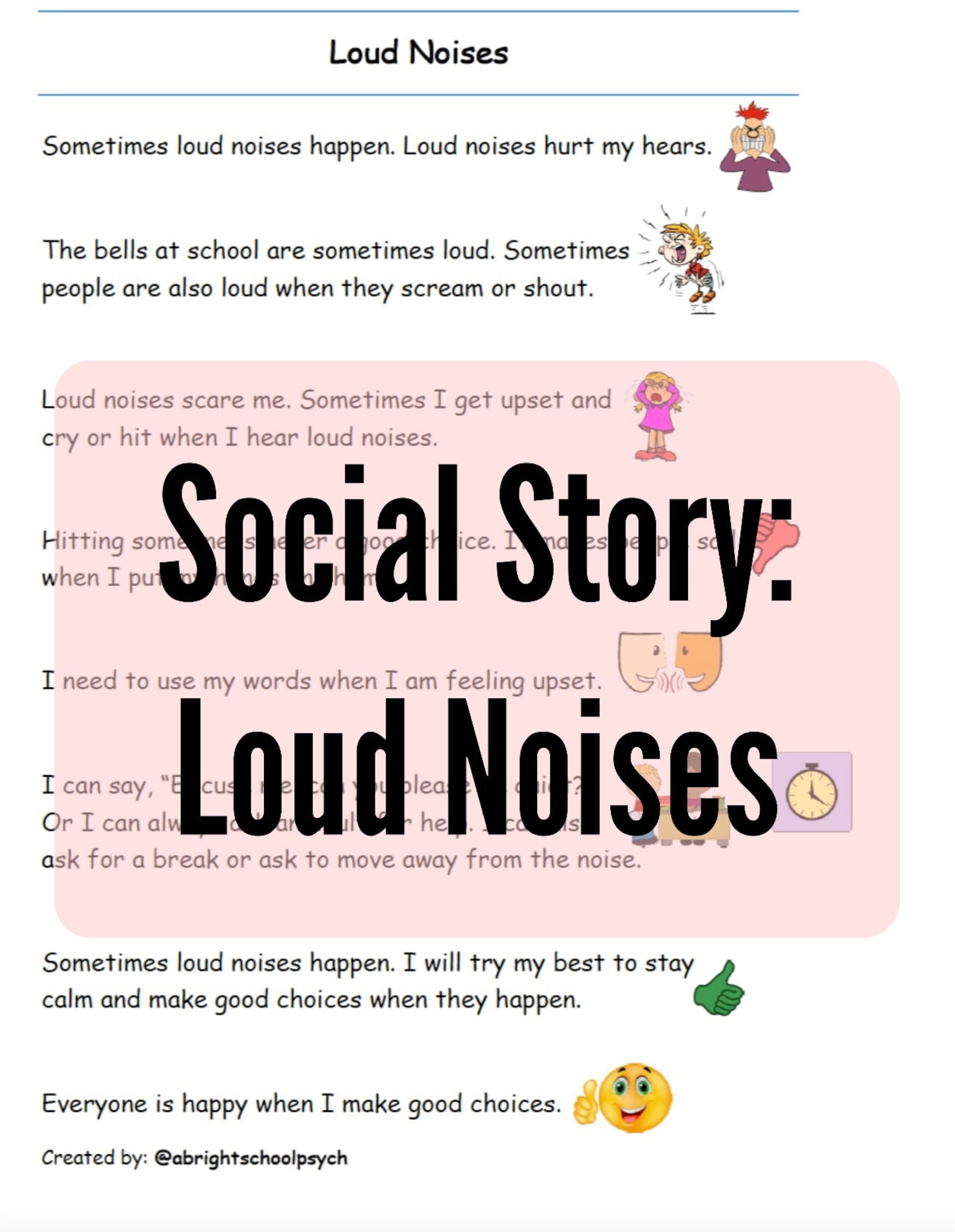 Instant Download, Social Stories, Autism, Classroom Resources, Special ...
