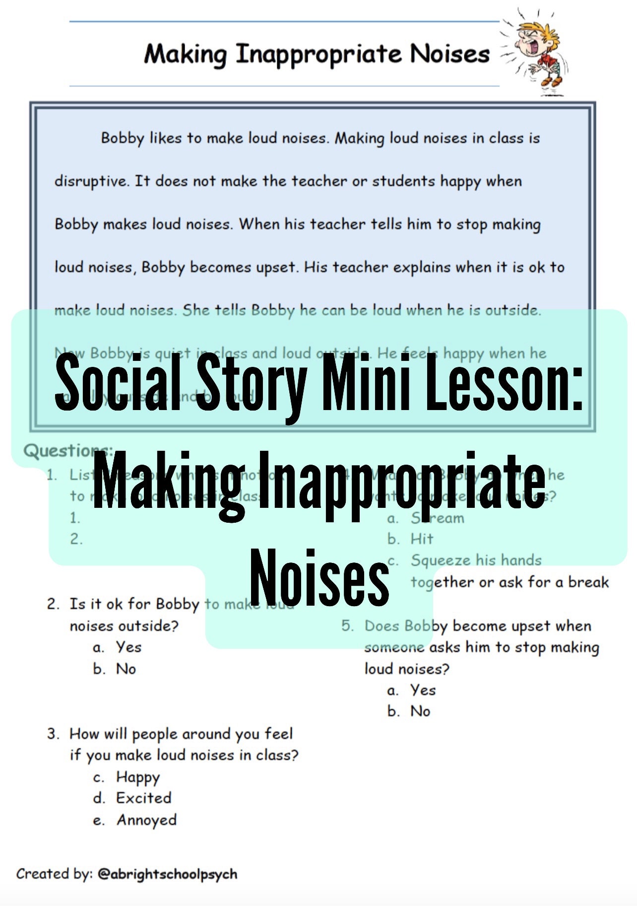 Instant Download, Social Stories, Social Stories for Autism, Social ...