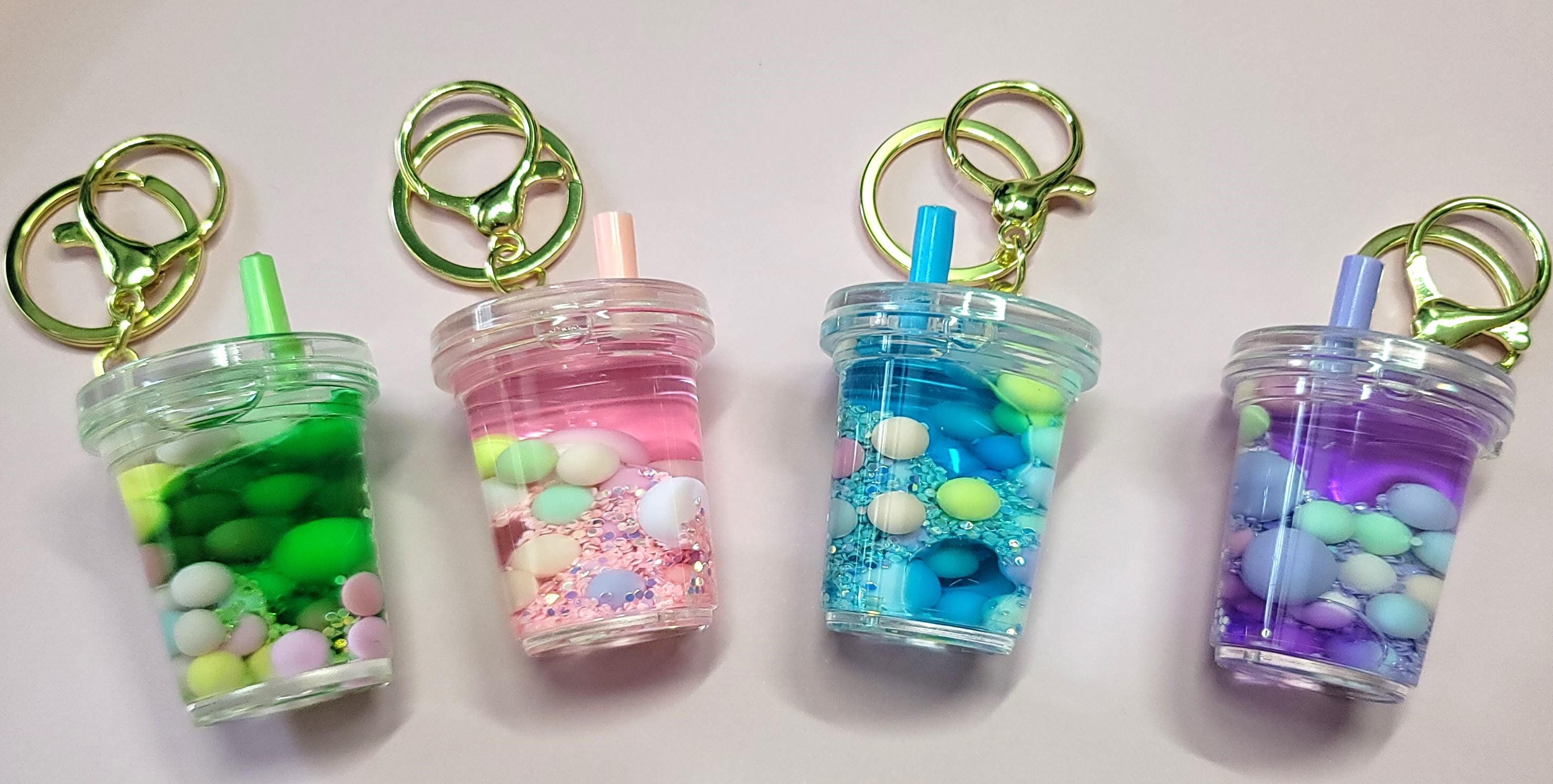 Boba Tea Keychain | Bubble Tea Keychain| Shaker Keychain | Drink ...