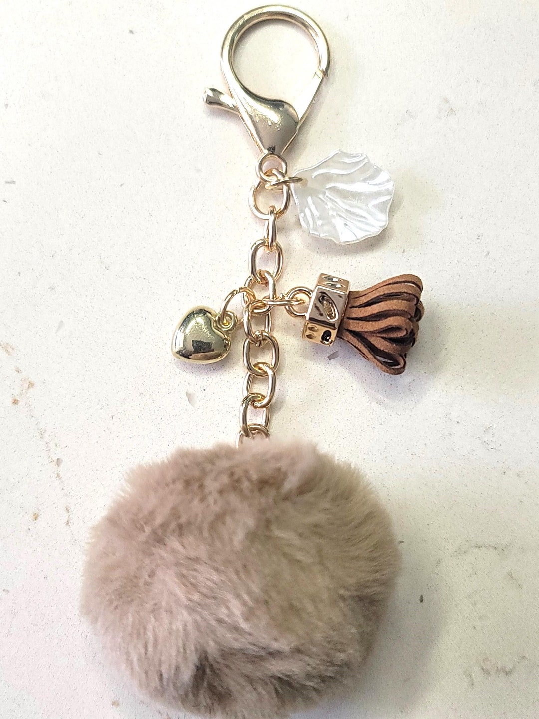 Puff Keychain | Poof Keychain | Keychain Charms | Bag Charm | Fashion ...