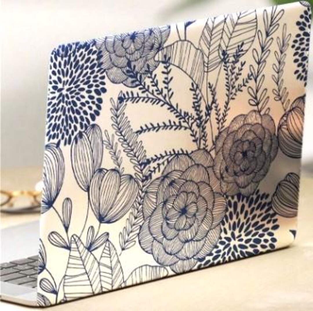 Laptop Sticker | Laptop Skin | Floral Laptop Sticker | Laptop Protector ...