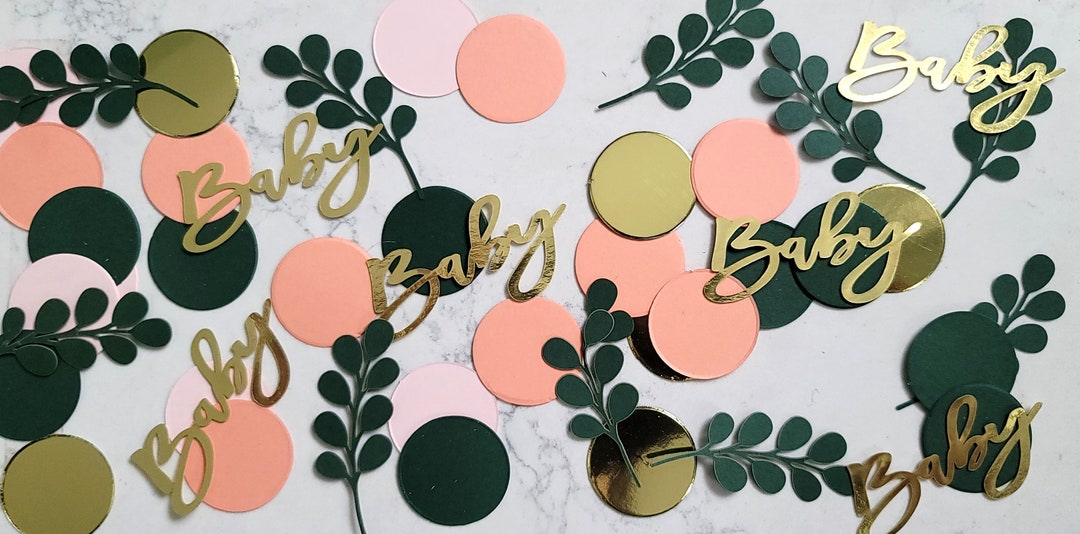 Baby Shower Confetti Neutral Baby Shower Confetti leaf Confetti Baby ...