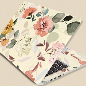 Laptop Sticker | Laptop Skin | Floral Laptop Sticker | Laptop Protector ...