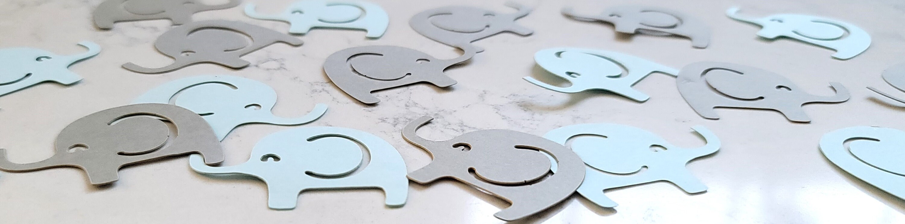 Baby Shower Confetti - Elephant Confetti - Boy Baby Shower - Blue ...
