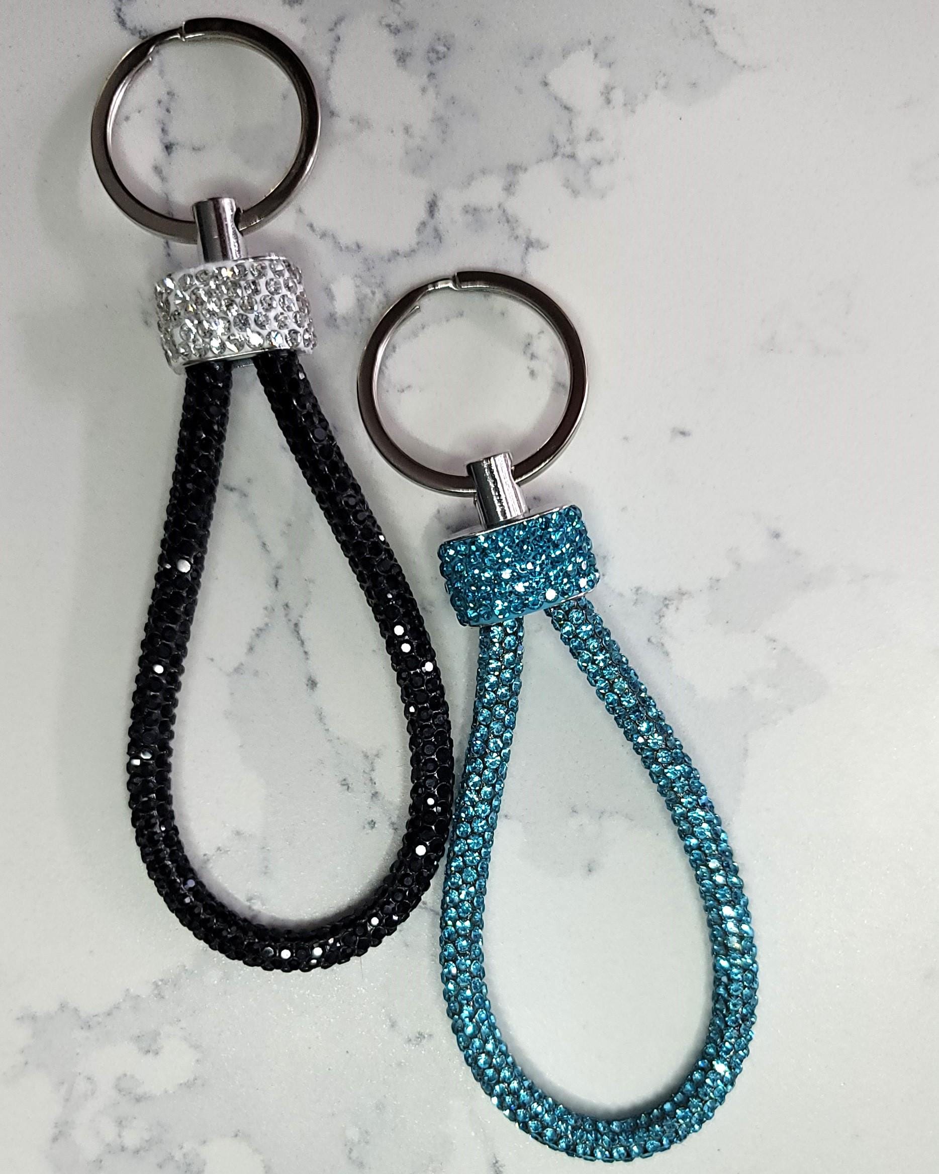 Rhinestone Wristlet Keychain | Bling Wristlet | Rhinestone Strap Key ...