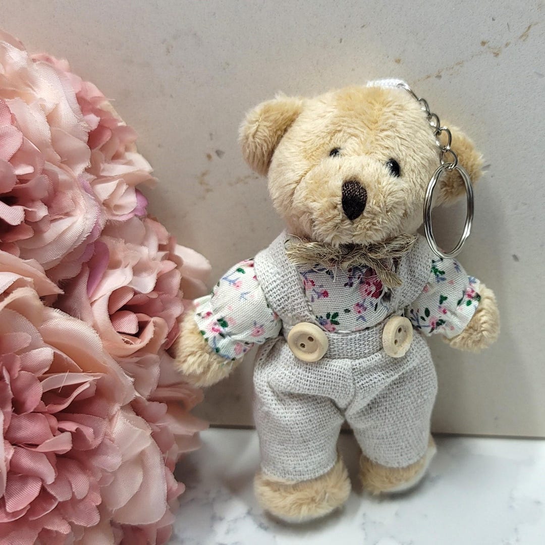 Teddy Bear Plush Keychain | Plush Keyring | Teddy Bear Charm |keychain ...