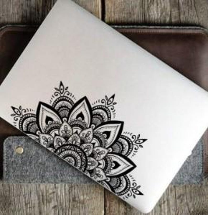 Mandala Laptop Sticker | Laptop Sticker | Laptop Skin | Laptop Art ...