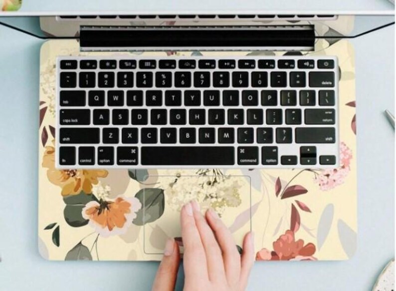 Laptop Sticker | Laptop Skin | Floral Laptop Sticker | Laptop Protector ...