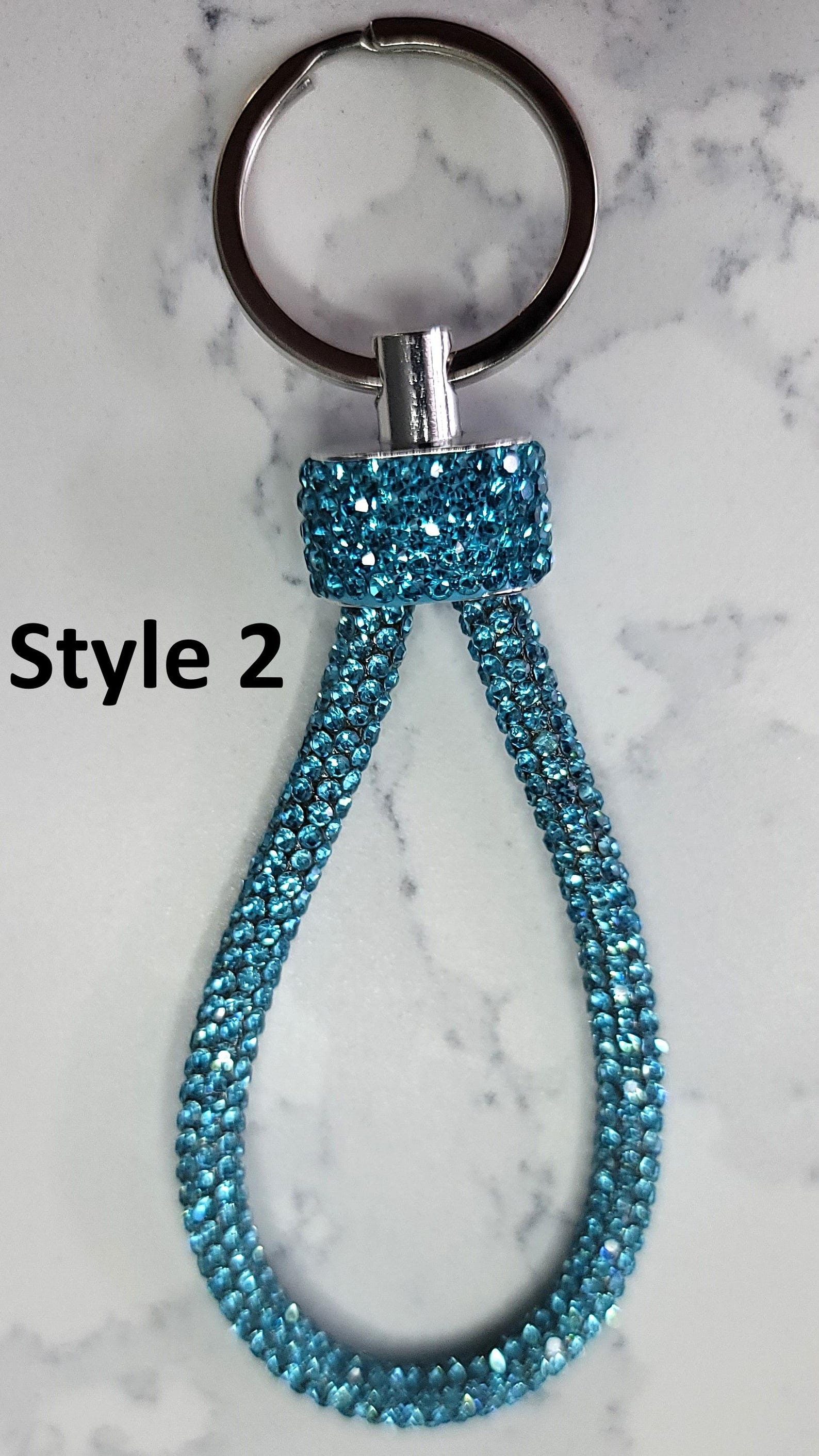 Rhinestone Wristlet Keychain | Bling Wristlet | Rhinestone Strap Key ...