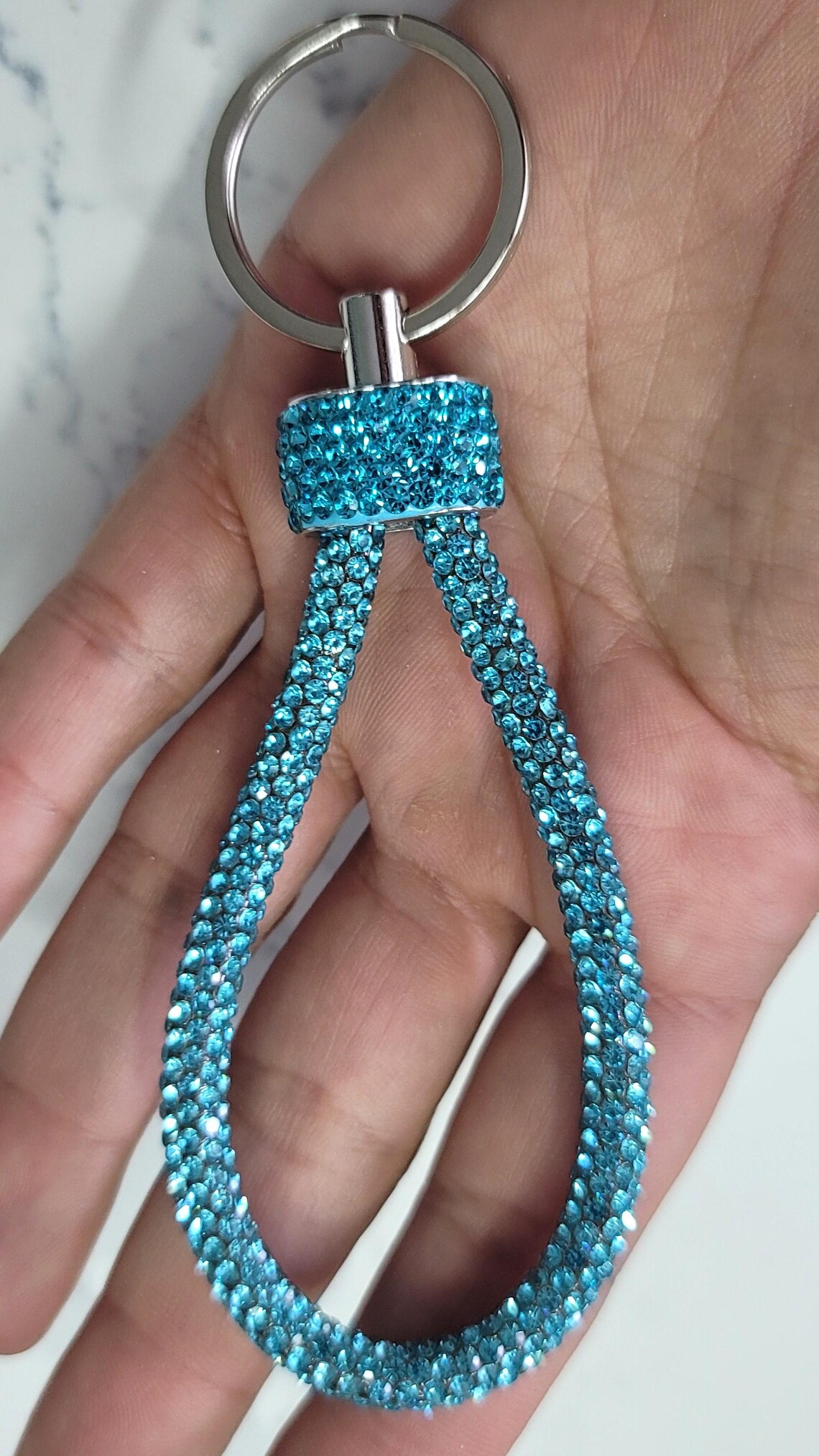 Rhinestone Wristlet Keychain | Bling Wristlet | Rhinestone Strap Key ...