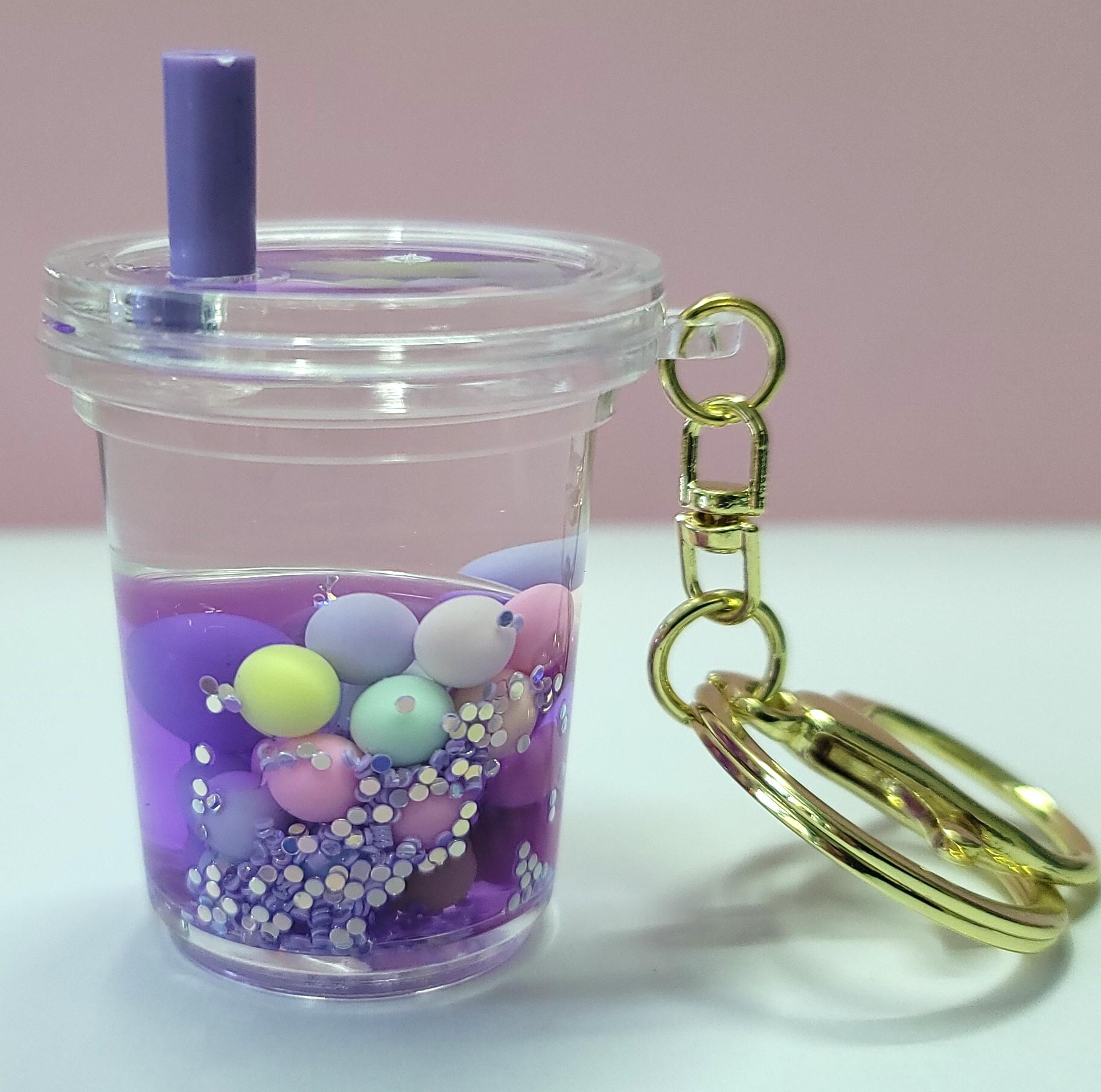 Boba Tea Keychain | Bubble Tea Keychain| Shaker Keychain | Drink ...