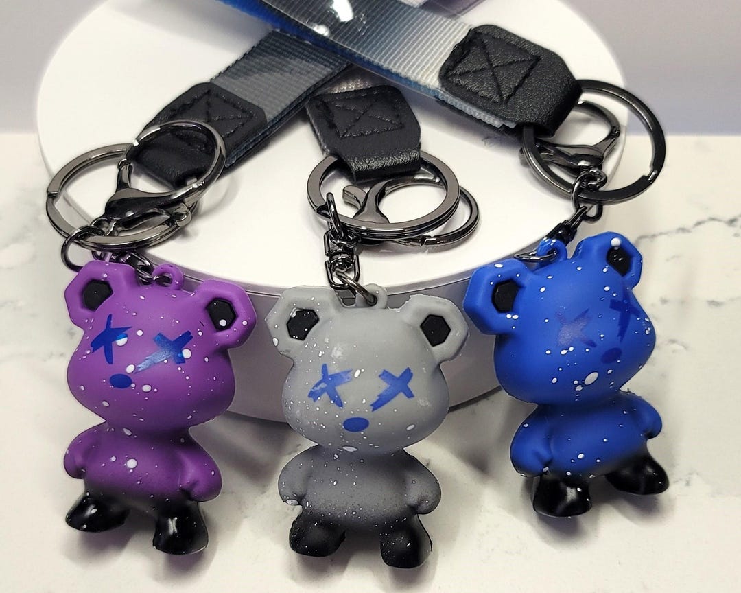 Bear Keychain | Star Bear Keychain | Cute Bear Keychain | Bear Key ...