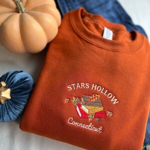Stars Hollow Connecticut Sweatshirt, Stars Hollow Embroidered ...