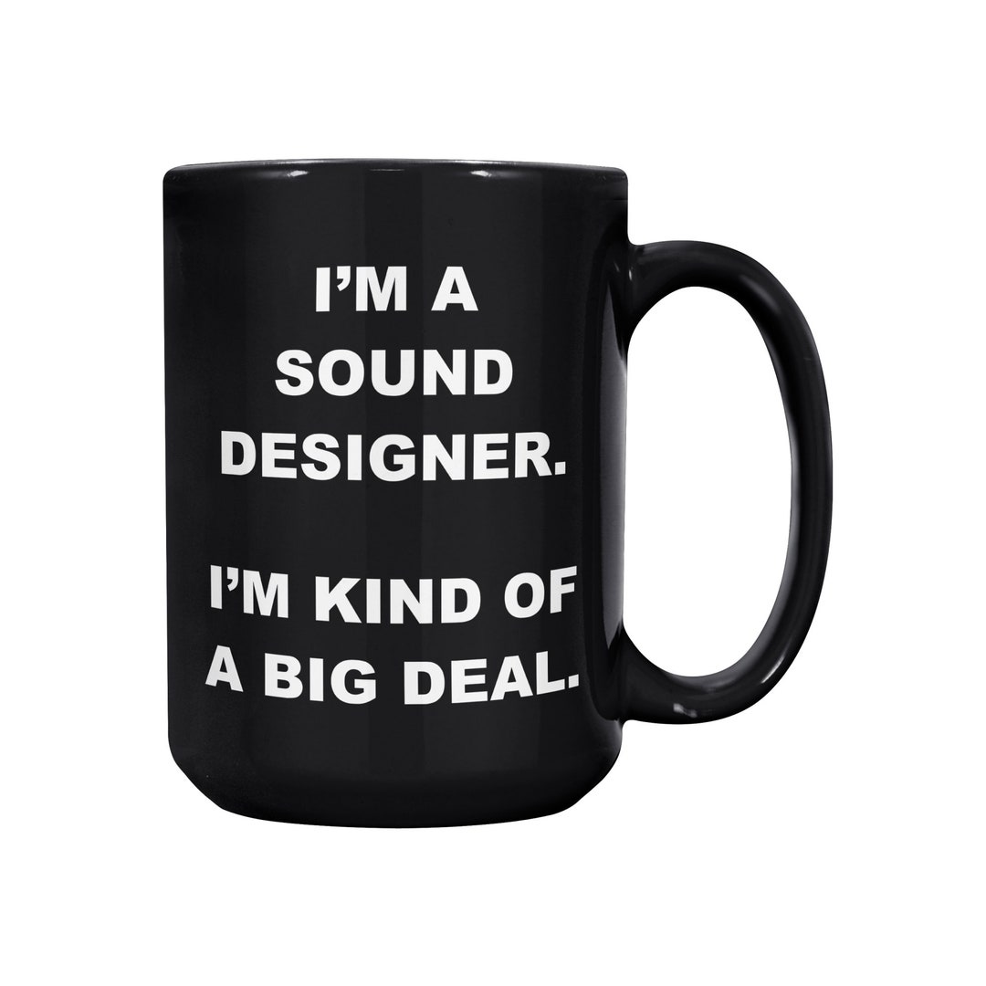 Sound Designer Gift, Sound Mixer Mug, Creative Audio Professional, Big ...