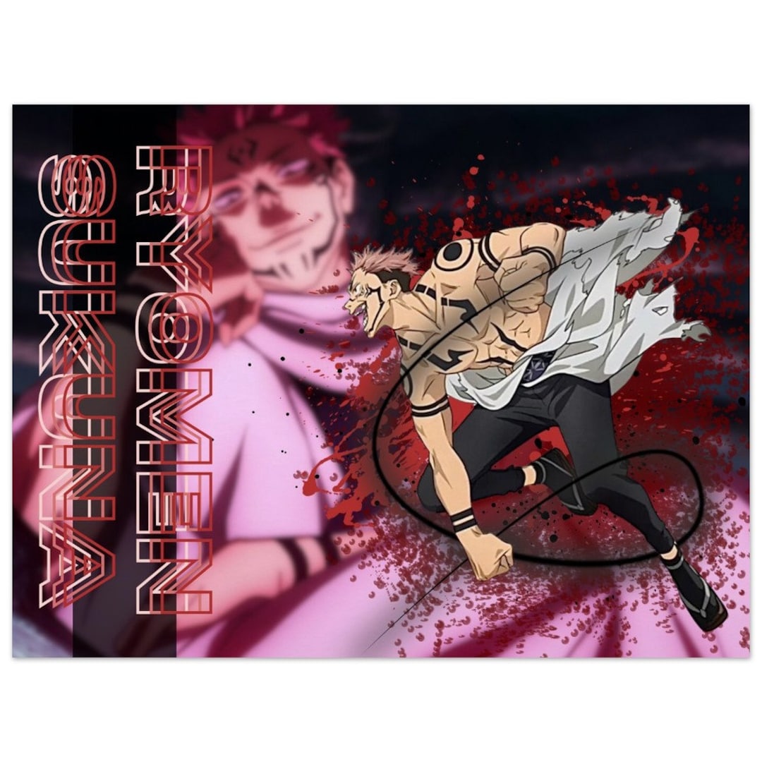 Jujutsu Kaizen Ryomen Sukuna Poster - Etsy