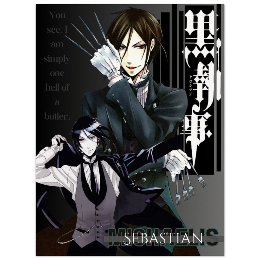 Black Butler Sebastian Michaelis Poster/ Premium Quality Semi Gloss ...