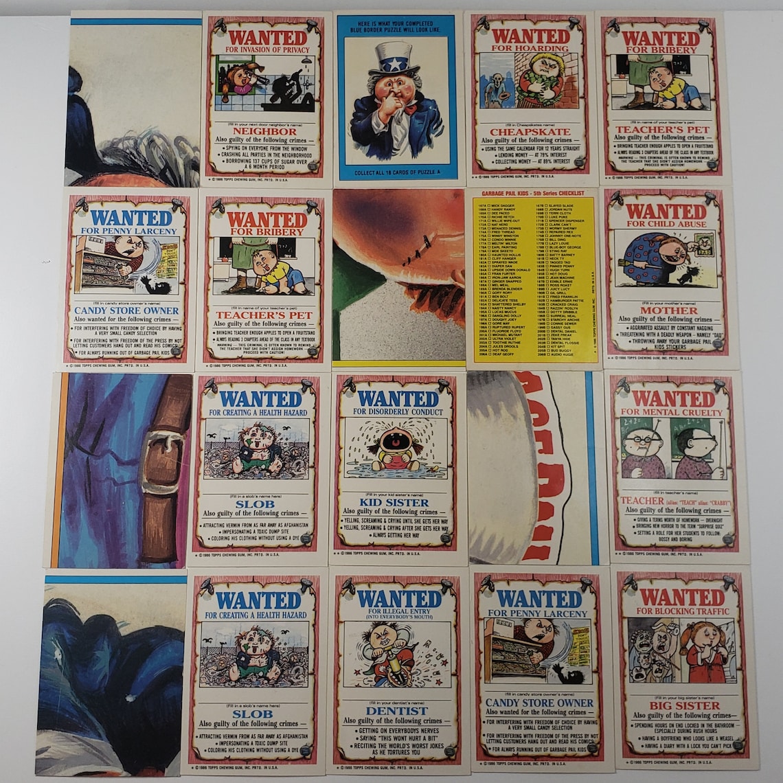 Garbage Pail Kids Trading Cards - Etsy