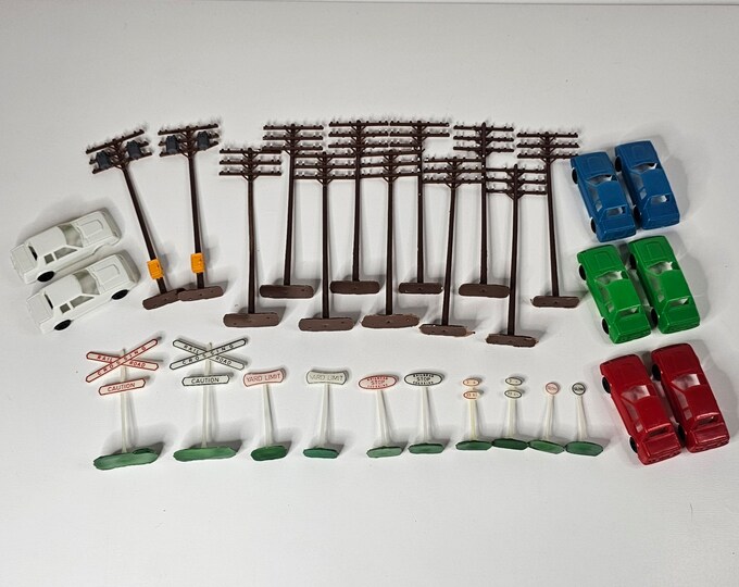 Toy Signs for Tyco Train Set From the Early 1980s Vintage Electric ...