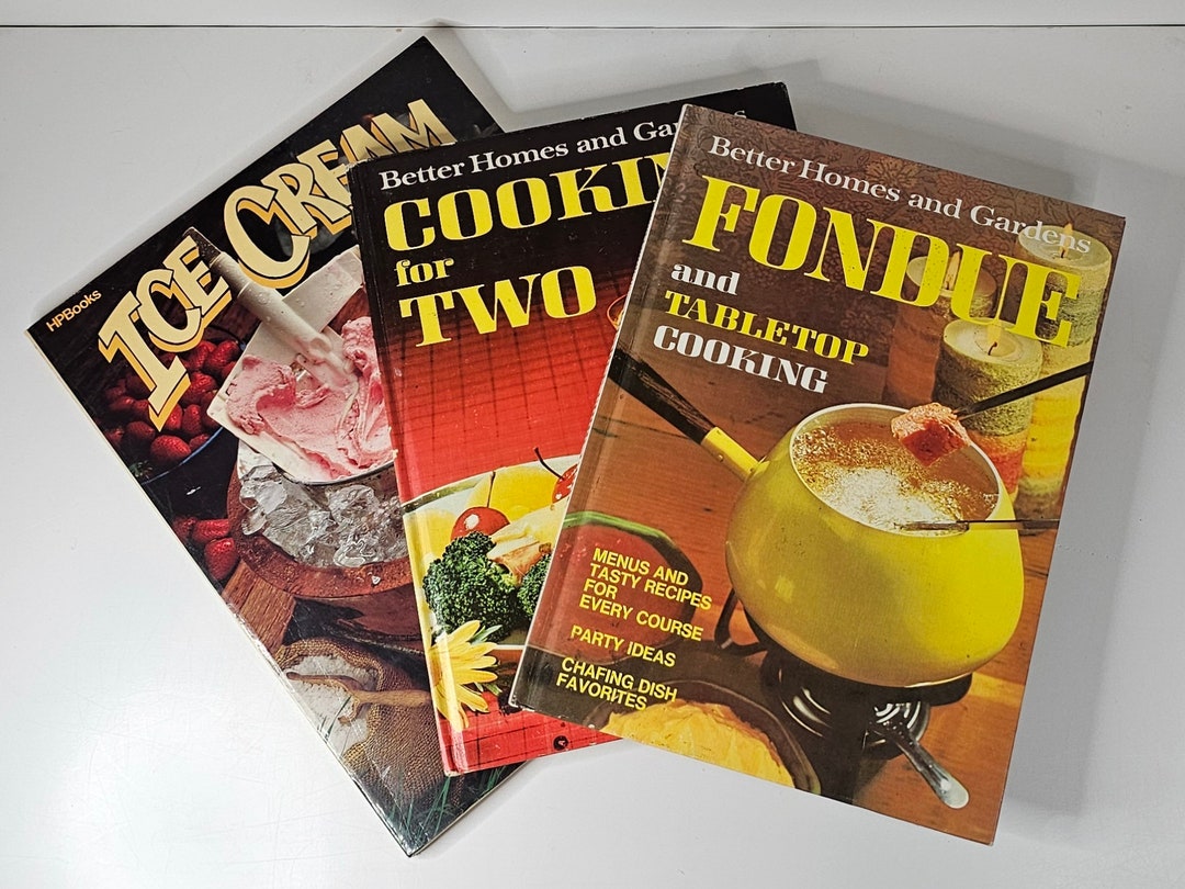 Vintage 1970s-80s Cookbooks: Ice Cream, Fondue, Cooking for Two - Etsy