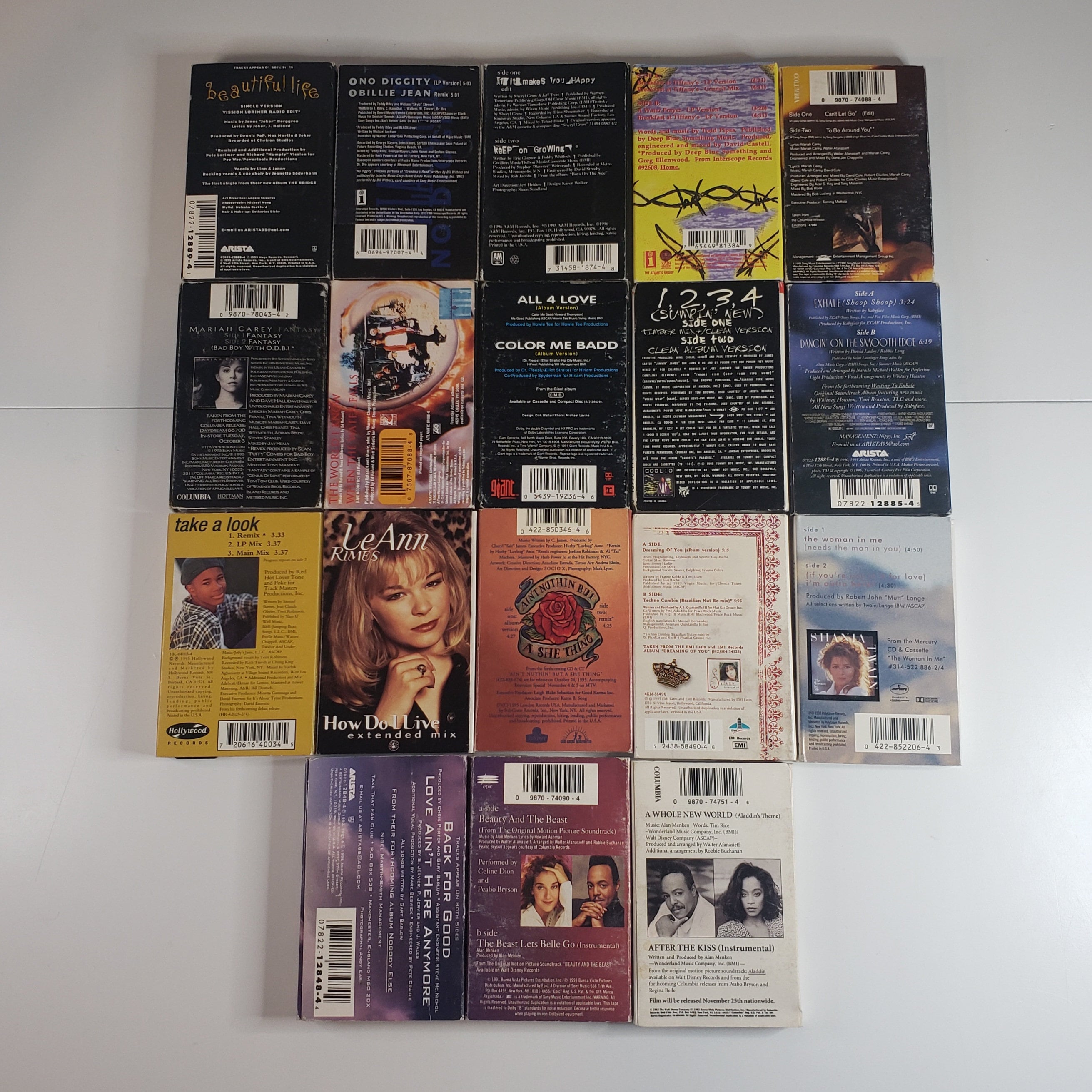 Singles Cassette Tapes Vintage From the 1990's ( Your Choice ...