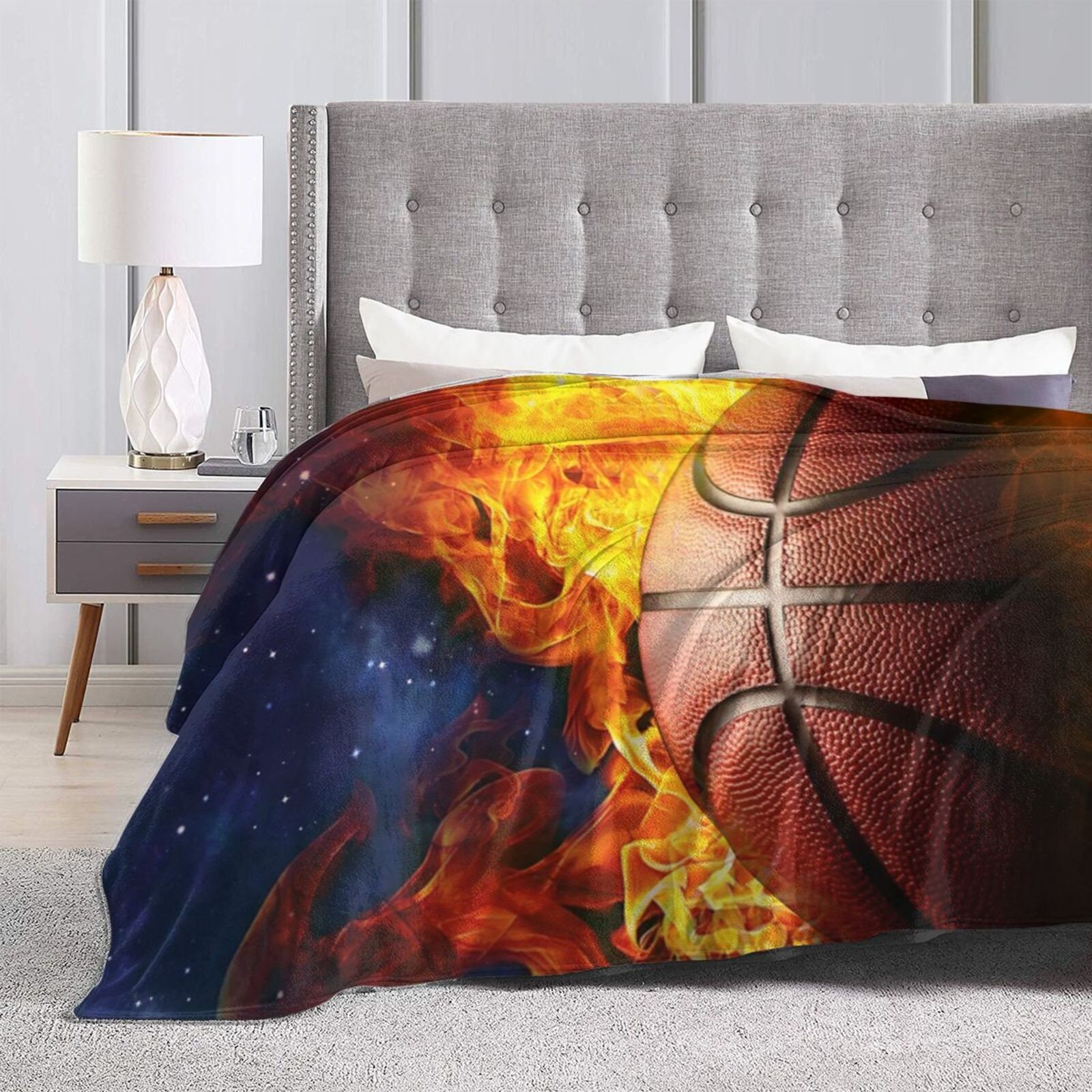 Basketball Custom Name Blanket, Personalized Name Blanket, Basketball ...