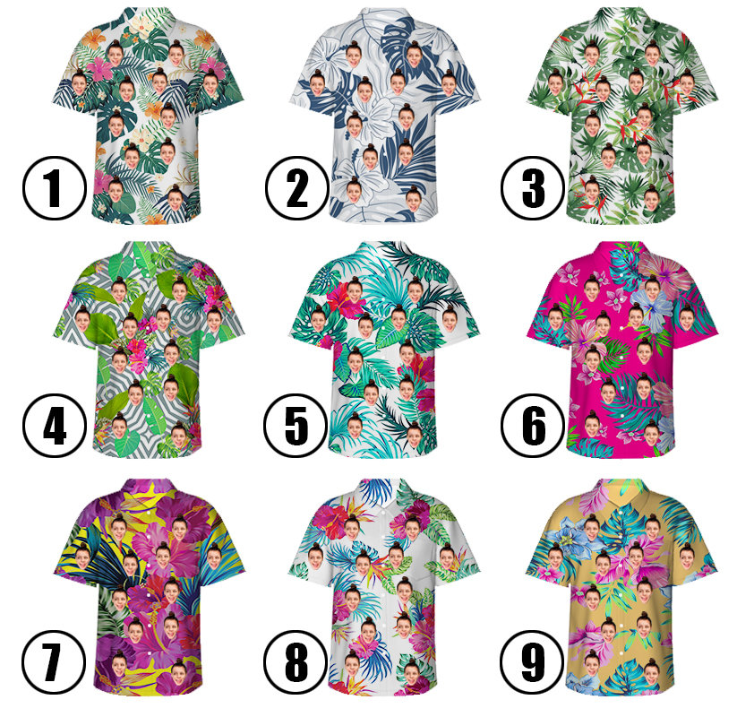 Custom Hawaii Shirt With Face, Personalized Hawaiian Shirt, Customized ...