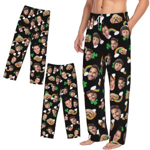 Custom Photo Pajamas, Personalized Face Unisex Pajamas, Custom Photo ...