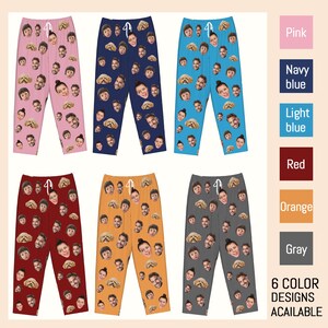 Custom Photo Pajamas, Personalized Face Unisex Pajamas, Custom Photo ...