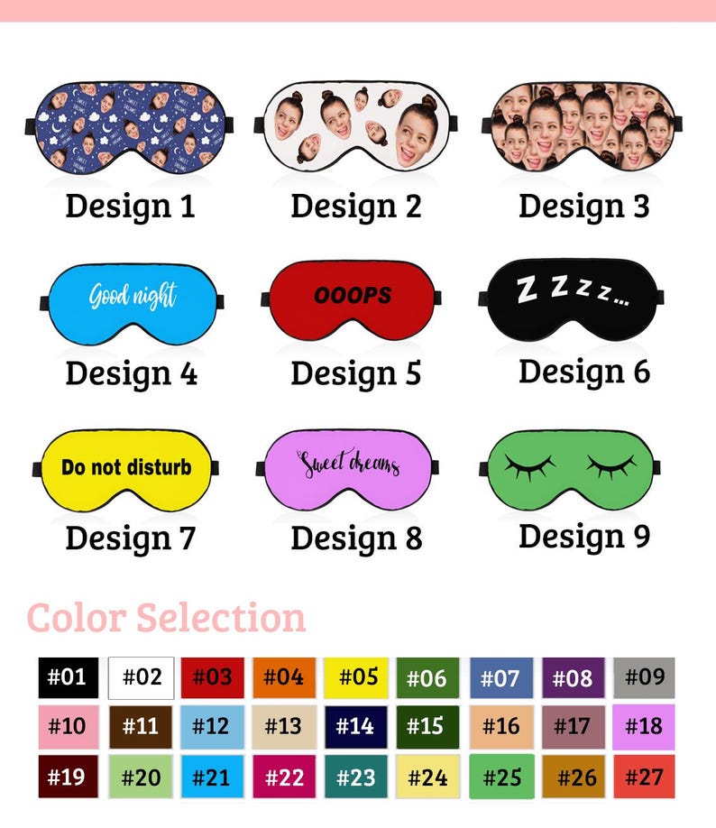 Customized Sleep Mask, Custom Name Eye Mask, custom Sleepmask ...
