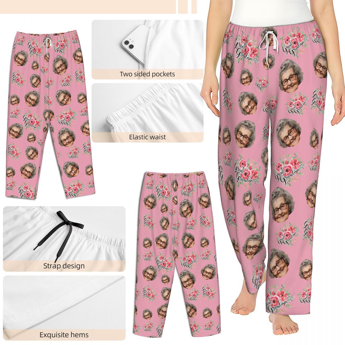 Custom Photo Pajamas, Personalized Face Unisex Pajamas, Custom Photo ...
